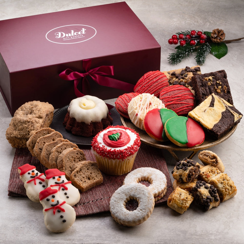 Buy Christmas Deluxe Celebration Gift Basket – Gift of Cheer – Dulcet ...