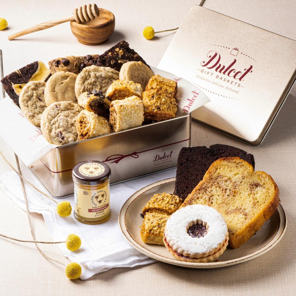 Order Deluxe Honey & Pastry Gift Tin | Freshly Delivered – Dulcet Gift ...