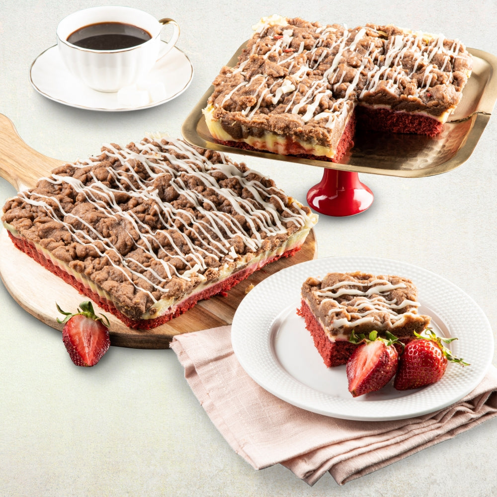 Red Velvet Favorite Crumb Cake | Dulcet Gift Baskets